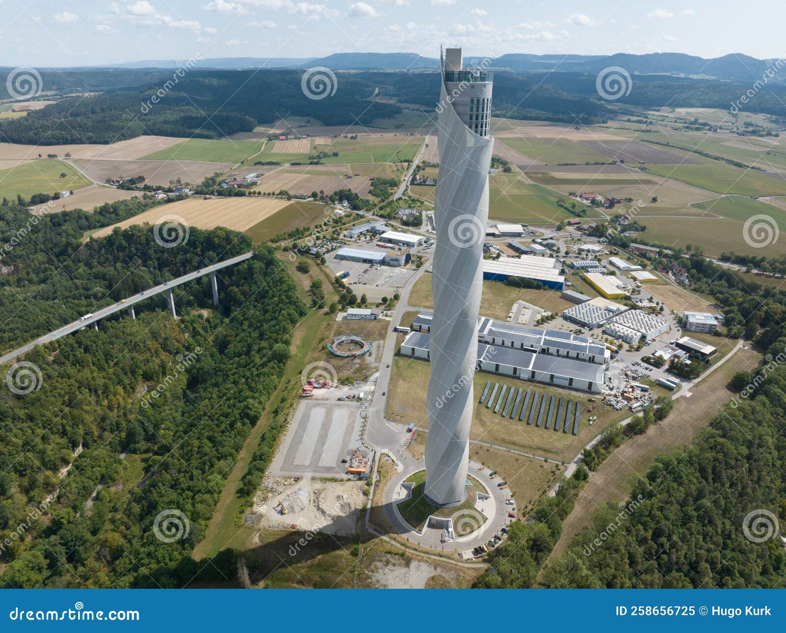 Rottweil, 15th of August 2022, Germany. the TK Elevator Test Tower is ...