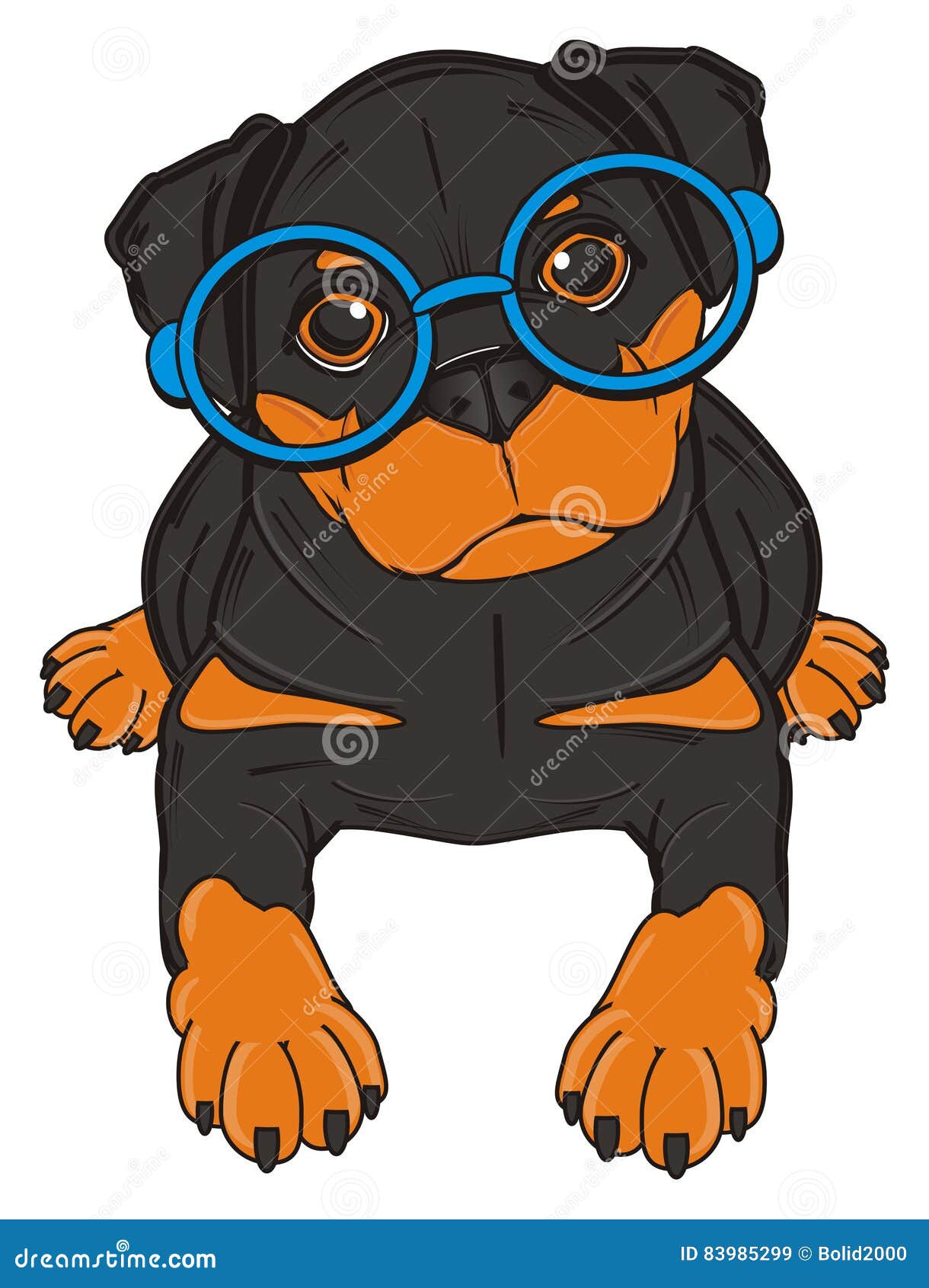 Rottweiler Dog With Glasses, Two Pistols And Cigar - Rottweiler ...