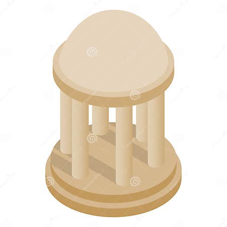 Rotunda Icon, Isometric 3d Style Stock Vector - Illustration of ancient ...