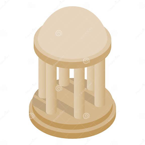 Rotunda Icon, Isometric 3d Style Stock Vector - Illustration of ancient ...