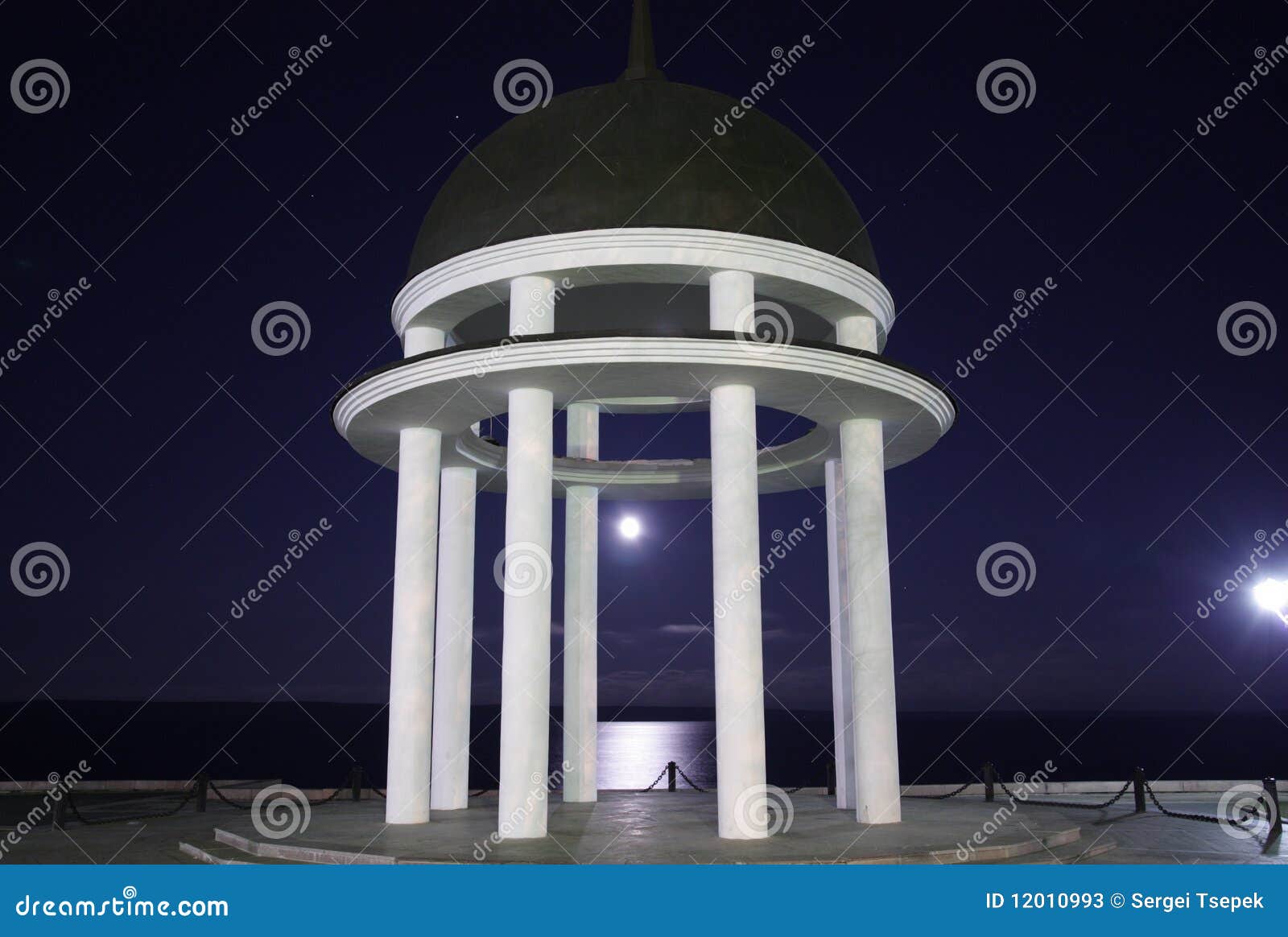 Rotunda at night stock image. Image of blue, light, landscape - 12010993