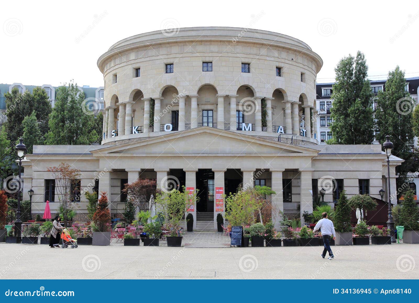 The Rotunda of Paris editorial image. Image of brasserie - 34136945