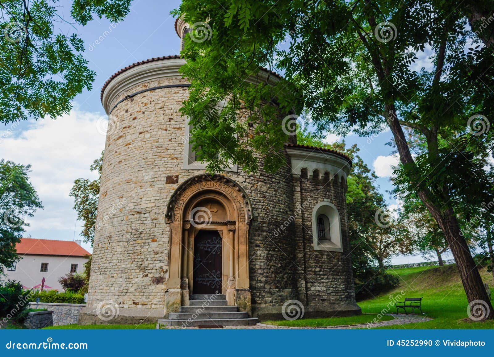 The Rotunda of St Martin in Vysehrad Stock Photo - Image of city ...