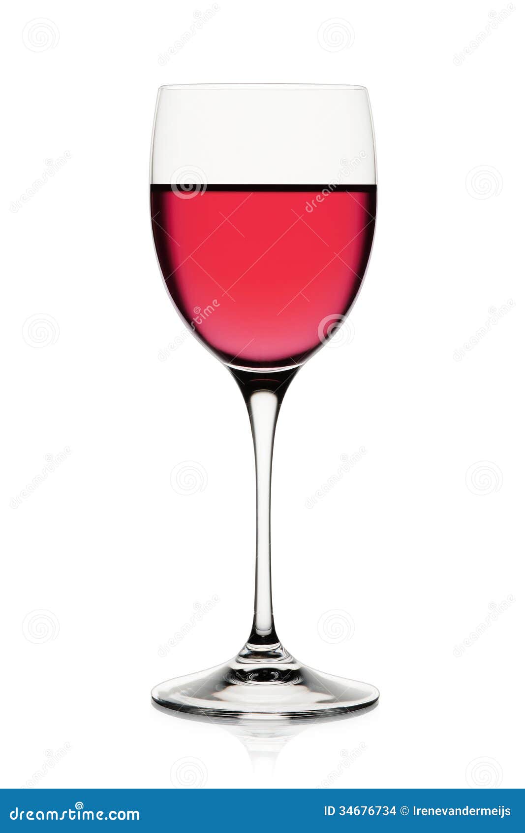 Rotweinglas lokalisiert stockfoto. Bild von glas, gefüllt - 34676734