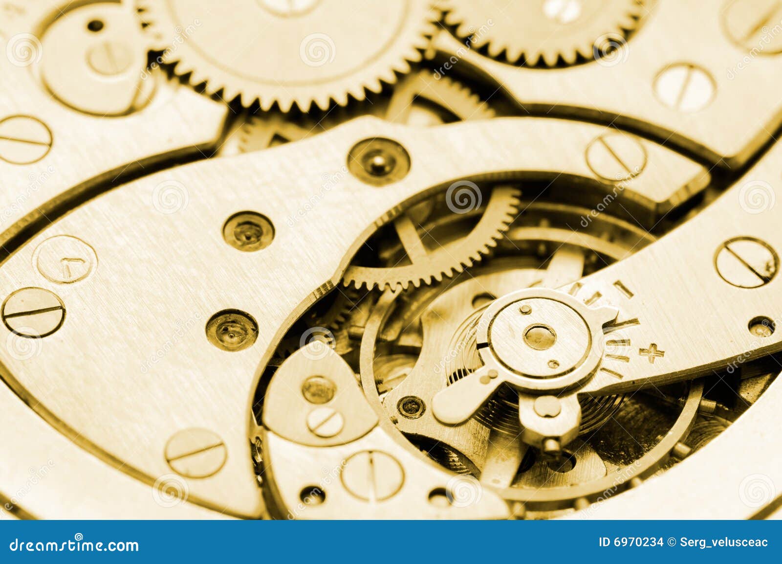 Rouage d'horloge photo stock. Image du ingénierie, coordination - 6970234