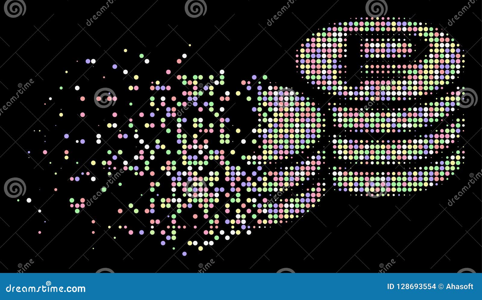 Bright Moving Pixel Halftone Dotted Parabola Plot Icon Vector ... Bright Moving Pixel Halftone Dotted Parabola Plot Icon Vector ...