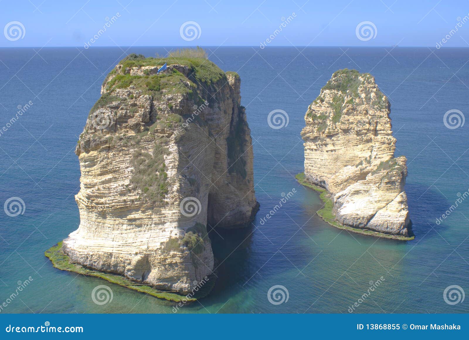 Rouche Lebanon stock image. Image of beirut, seascape - 13868855