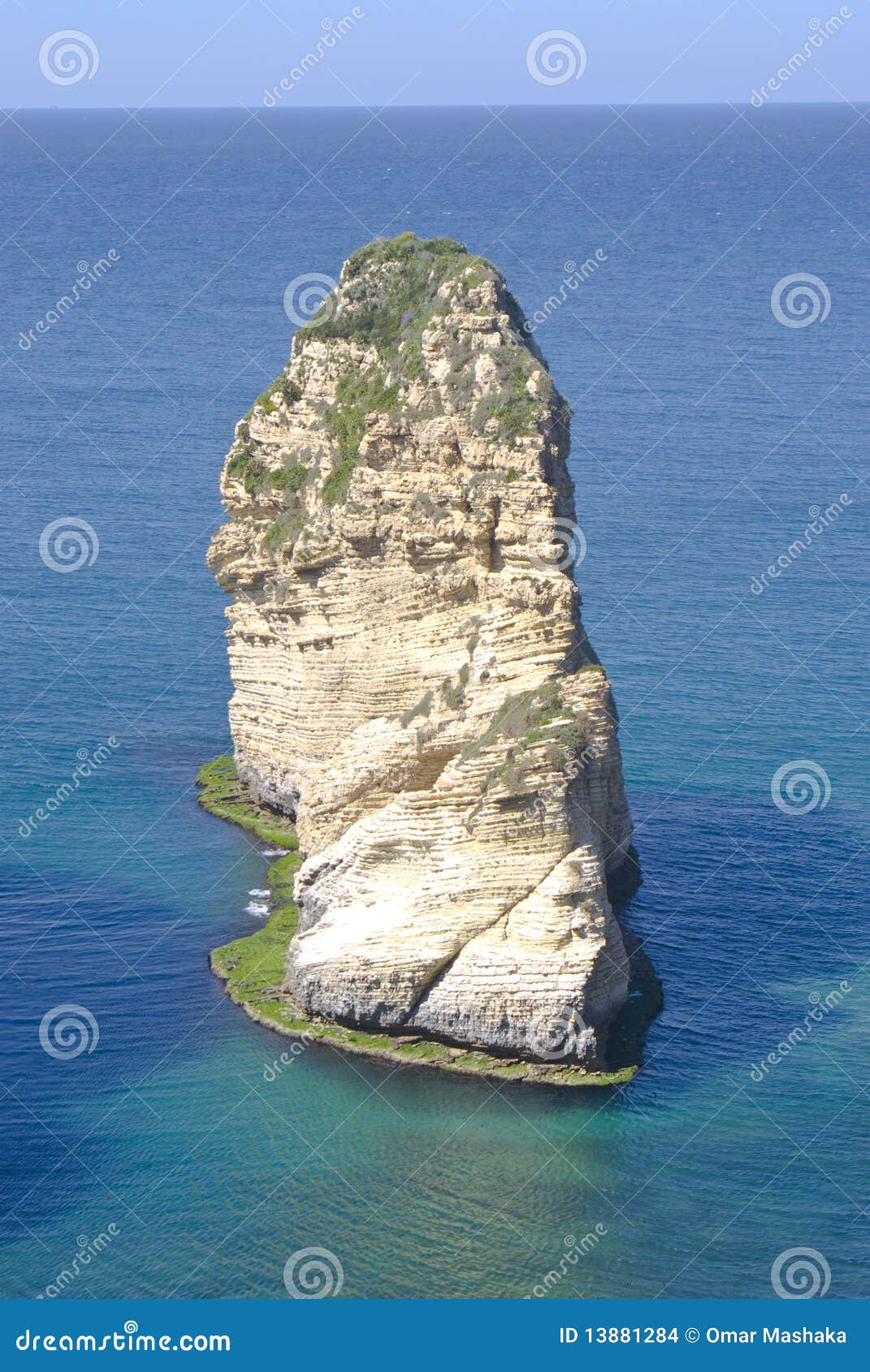 Rouche Lebanon stock photo. Image of capital, seascape - 13881284