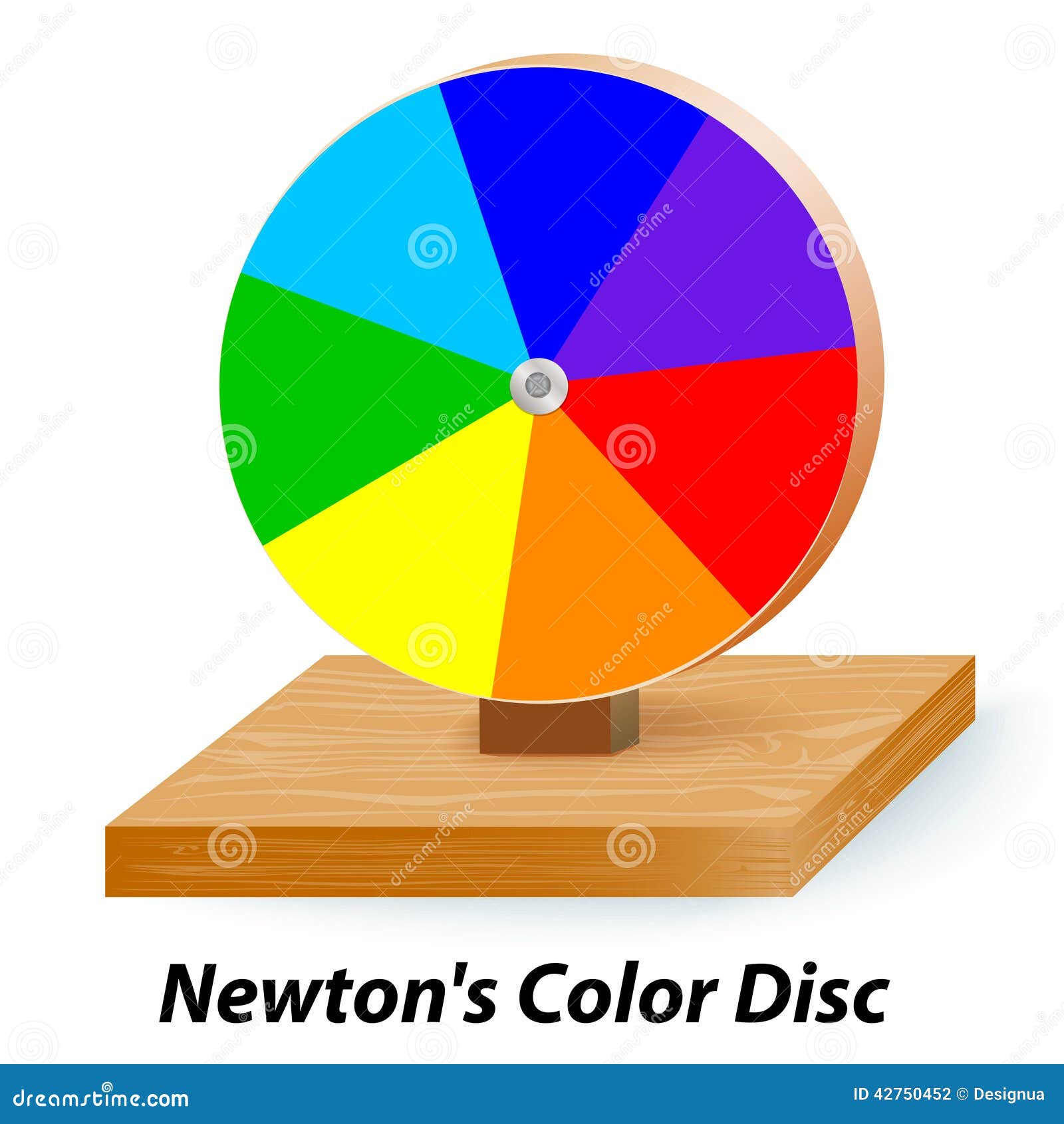 Roue à Disque De Couleur De Newton Illustration de Vecteur ...