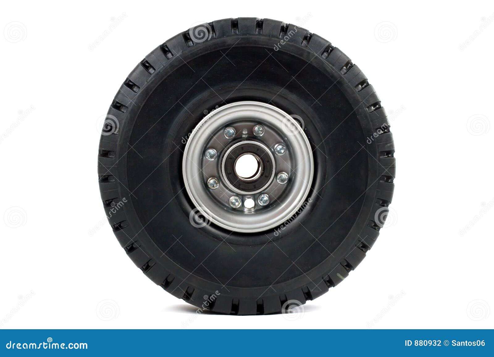 Roue de chariot élévateur photo stock. Image du profil - 880932