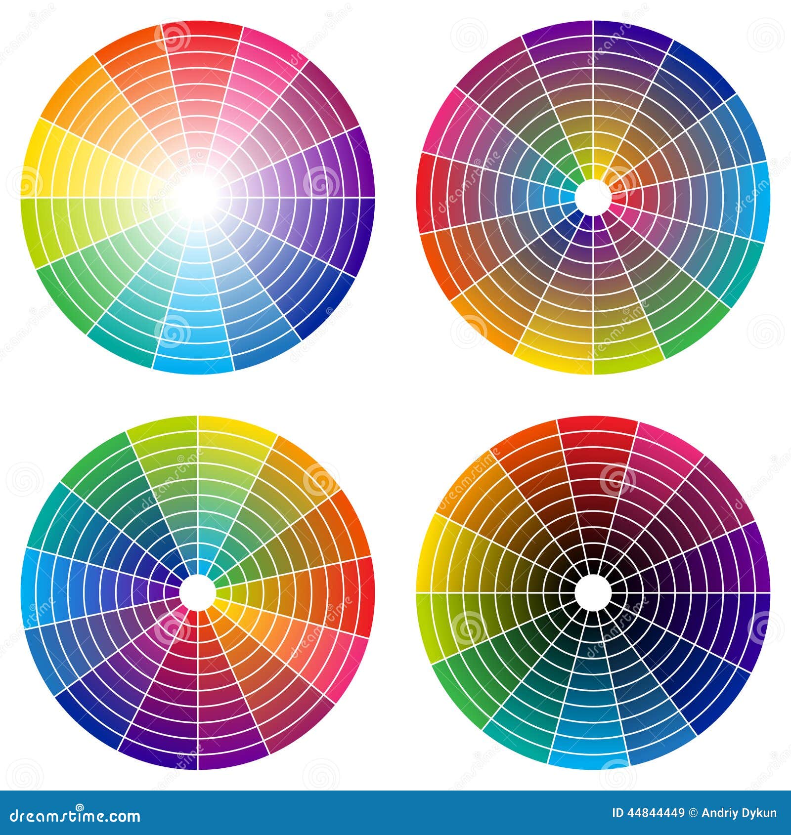 Roue de couleur illustration de vecteur. Illustration du peinture ...