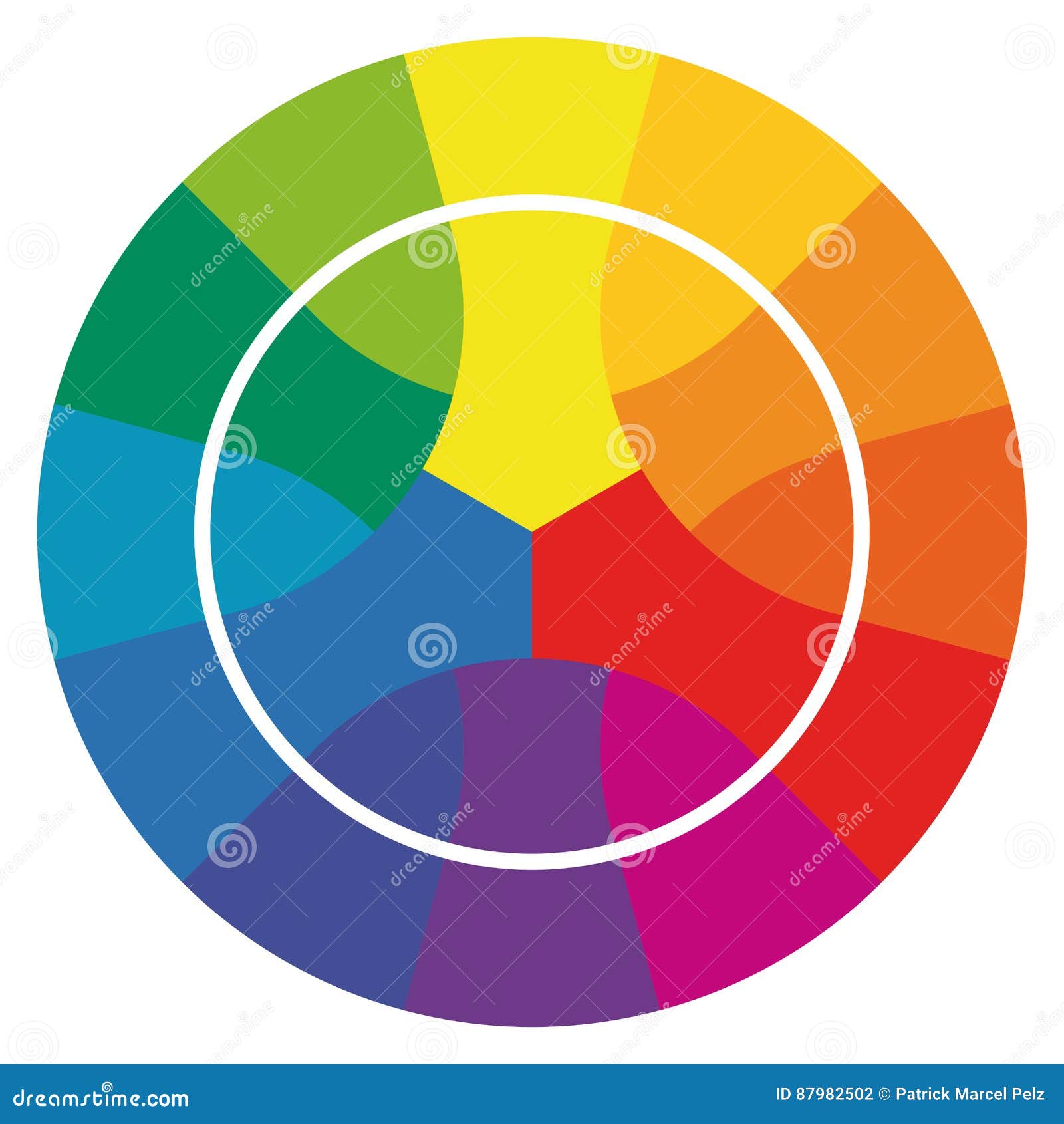 Roue De Couleur Avec Douze Couleurs Illustration de Vecteur ...
