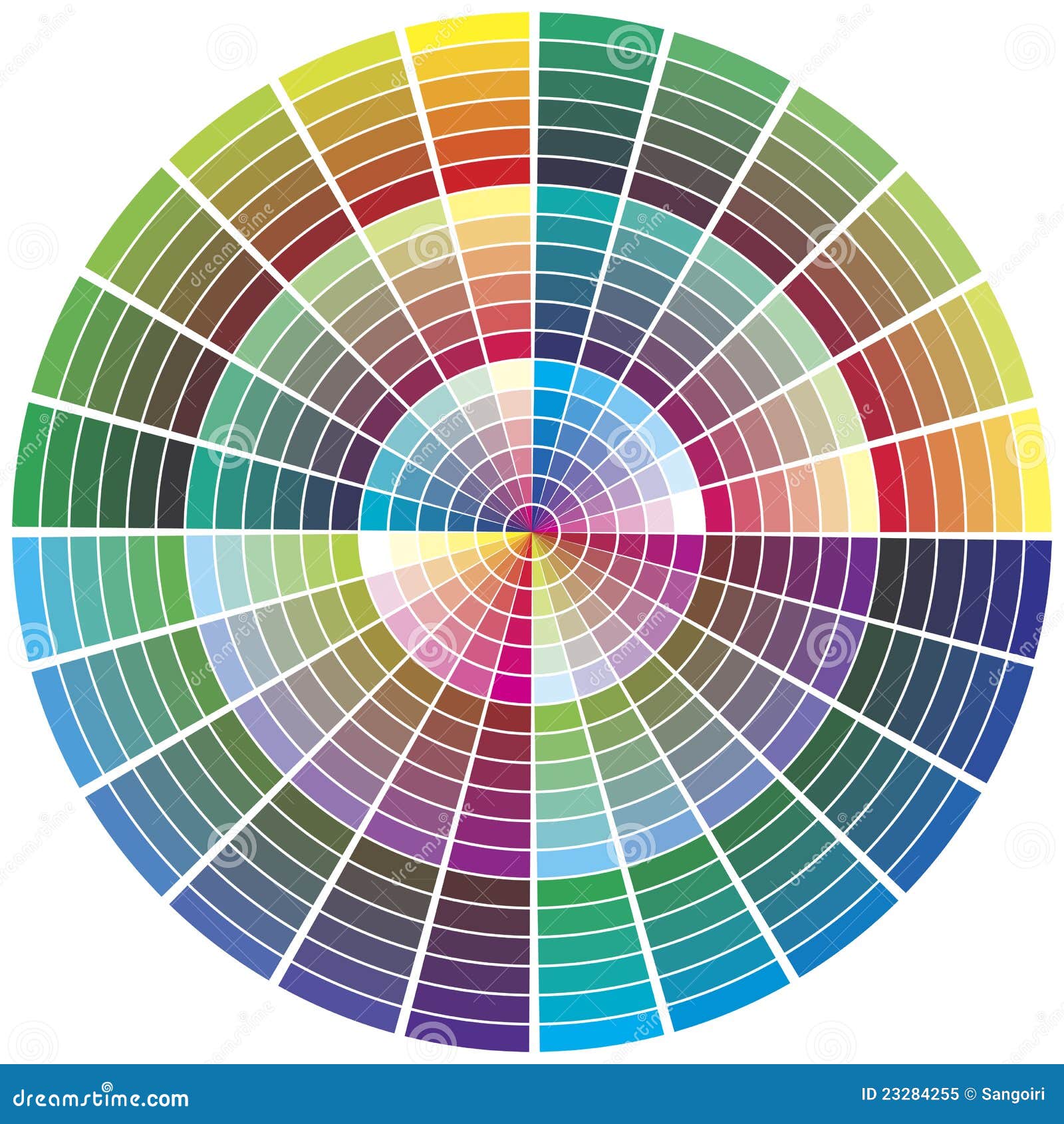 Roue de couleur de vecteur illustration de vecteur. Illustration du ...