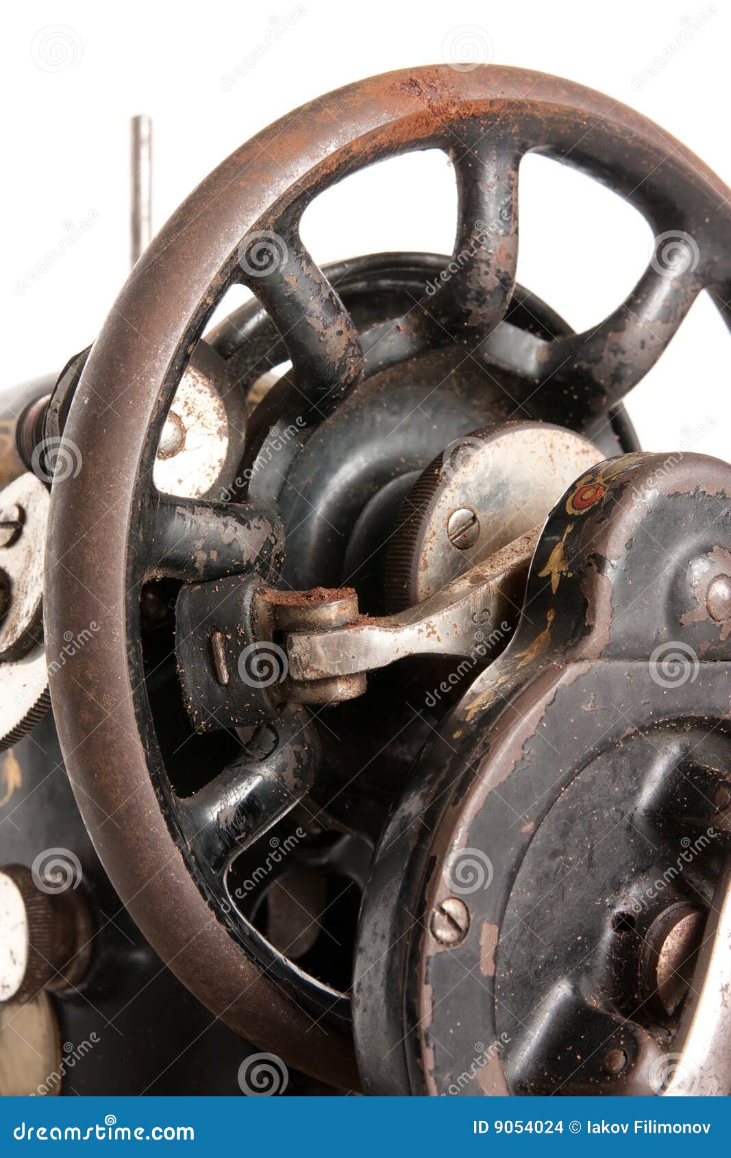 Roue De Couture De Cru De Machine Photo stock - Image du initial ...