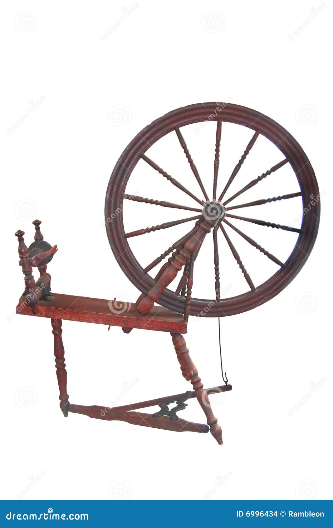 Roue de rotation photo stock. Image du manche, isolement - 6996434