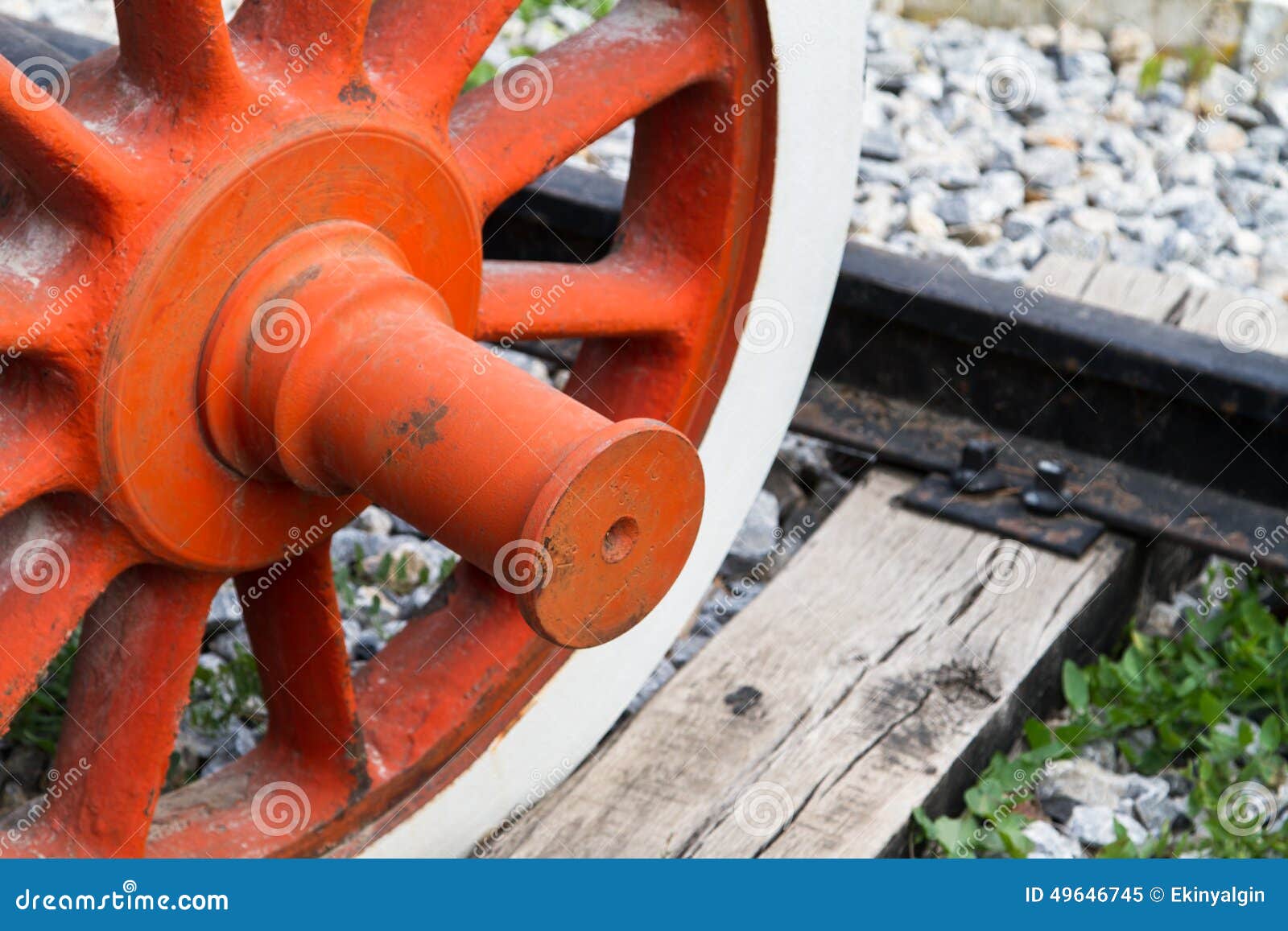 Roue De Train Sur Le Chemin De Fer Image stock - Image du véhicule ...
