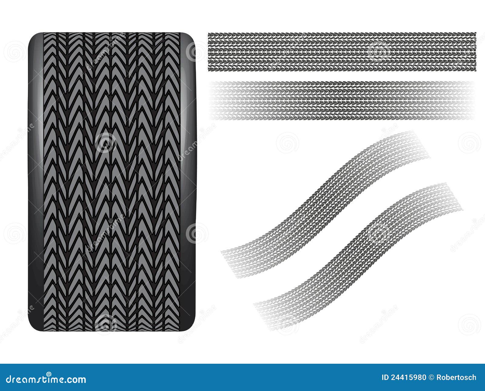 Roue et texture de pneu illustration de vecteur. Illustration du ...