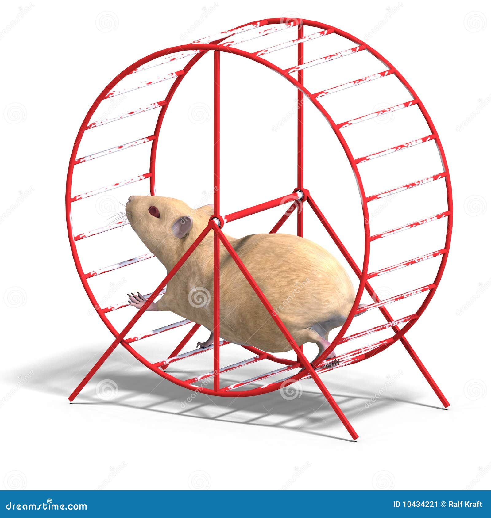 Roue mignonne de hamster illustration stock. Illustration du ...
