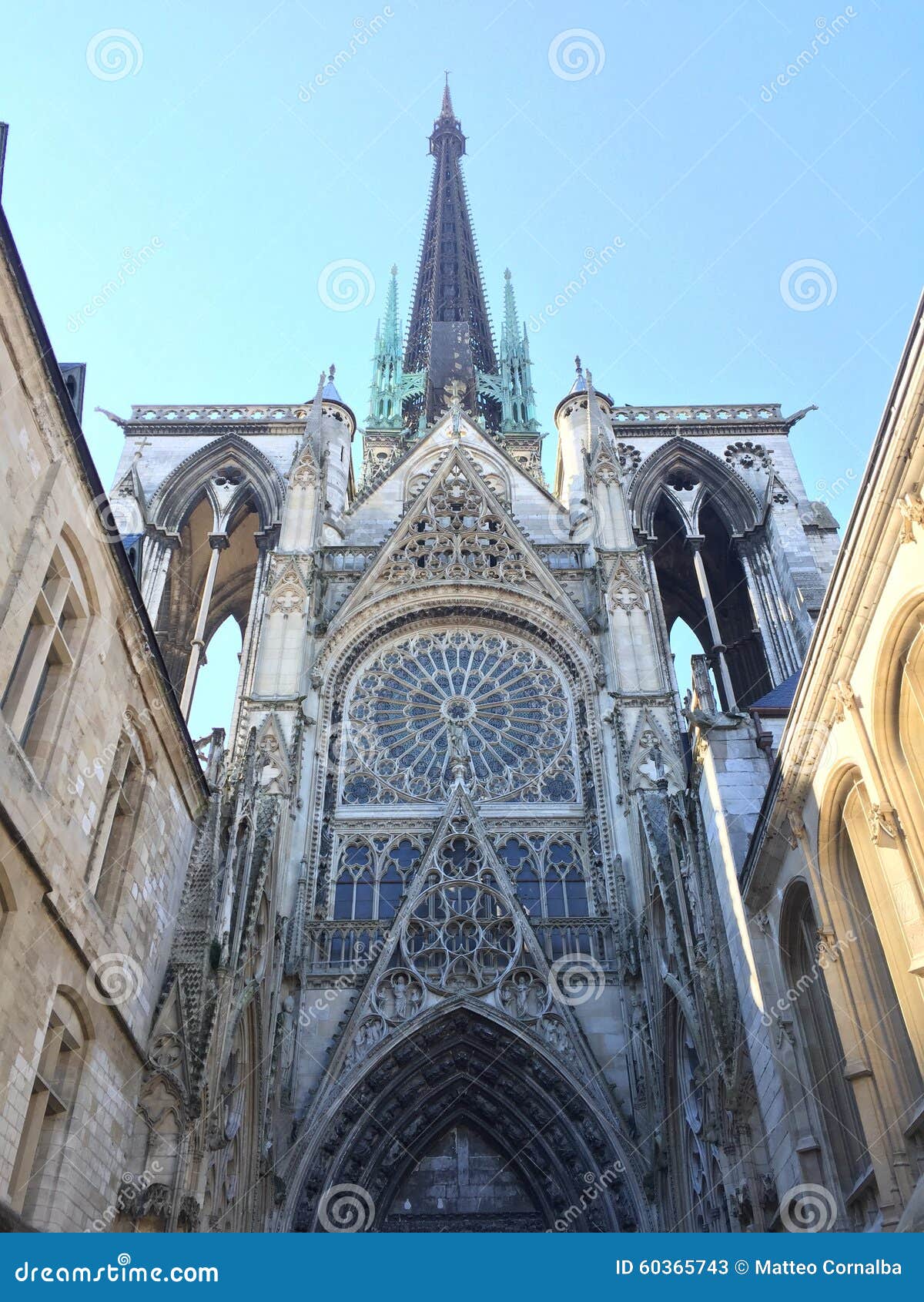 Rouen stock image. Image of dame, notre, cathedral, rouen - 60365743