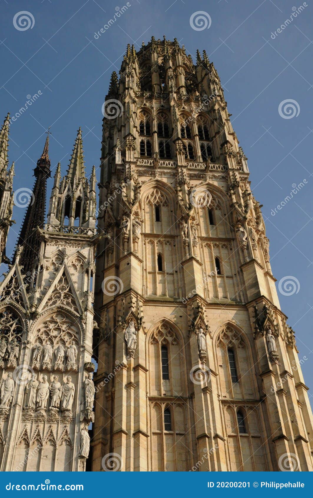 Rouen in Normandy stock image. Image of cathedral, architecture - 20200201