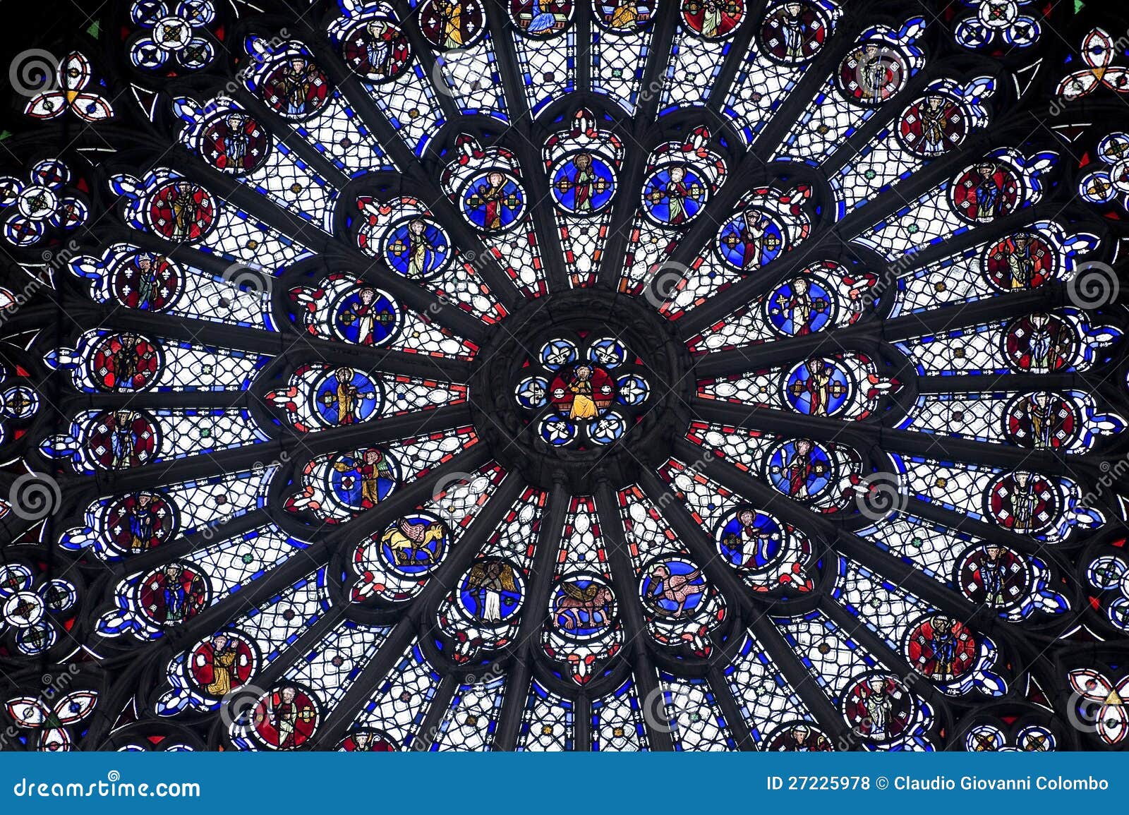 Rouen - Rose window stock photo. Image of sacred, ancient - 27225978