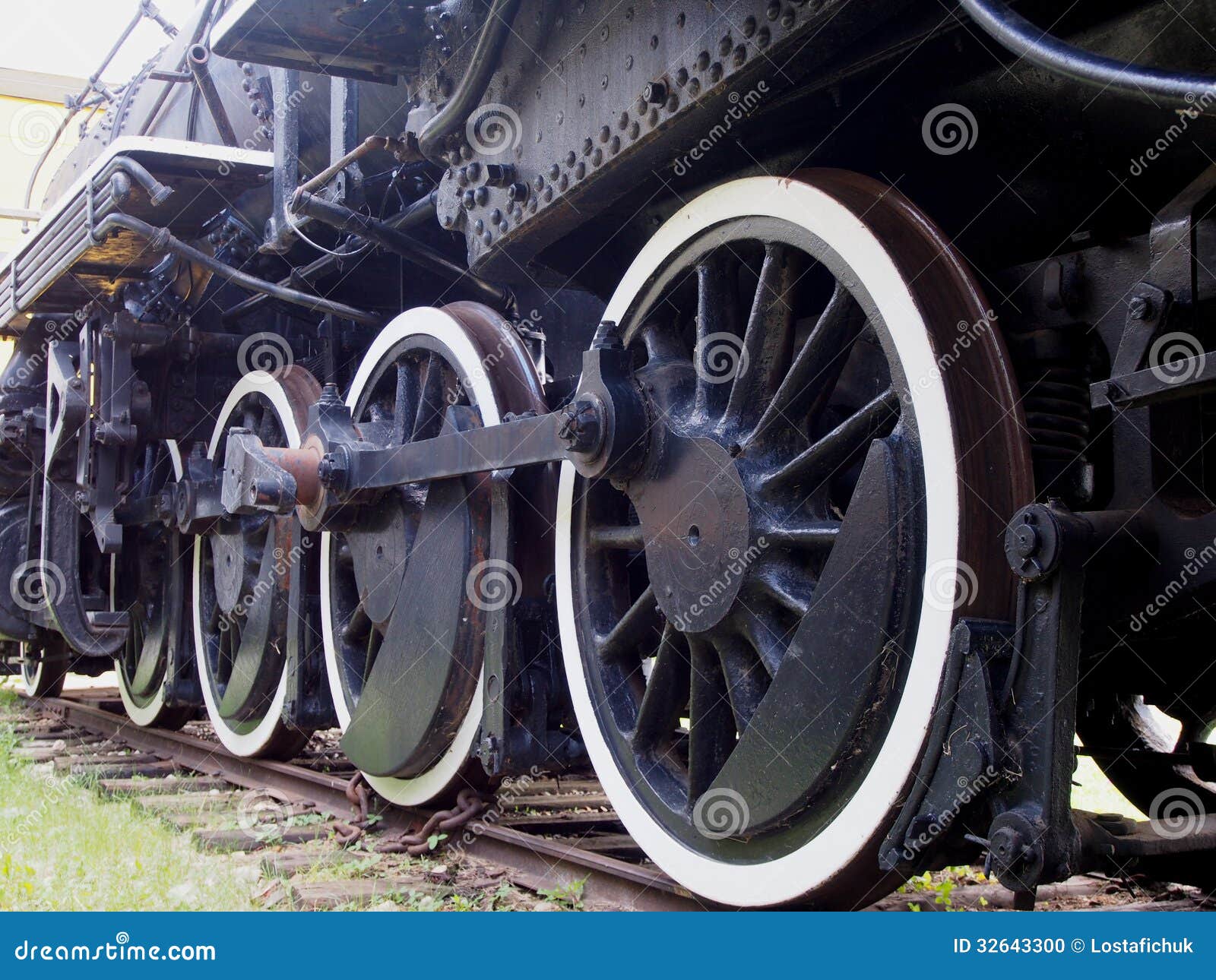 Roues De Train Chez Alberta Railway Museum Photo stock - Image du vieux ...