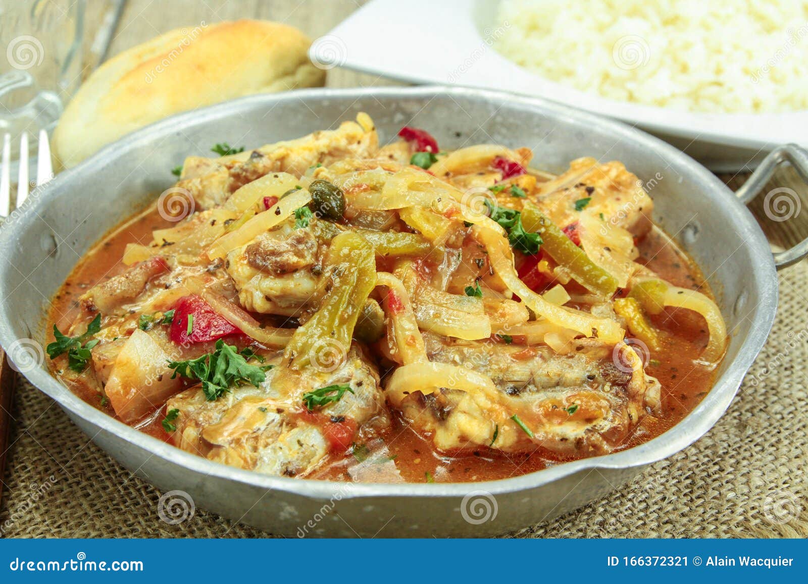 Rougail of fish stock image. Image of rougail, gastronomy - 166372321