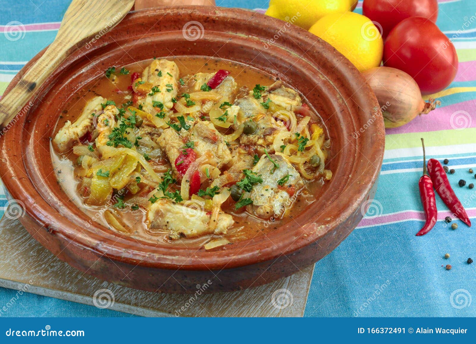 Rougail of fish stock image. Image of rougail, gastronomy - 166372491