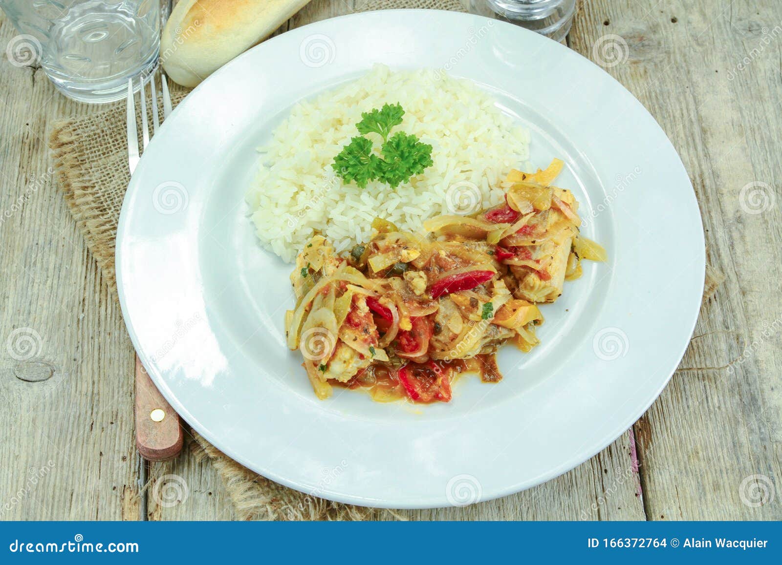 Rougail of fish stock photo. Image of garlic, gastronomy - 166372764