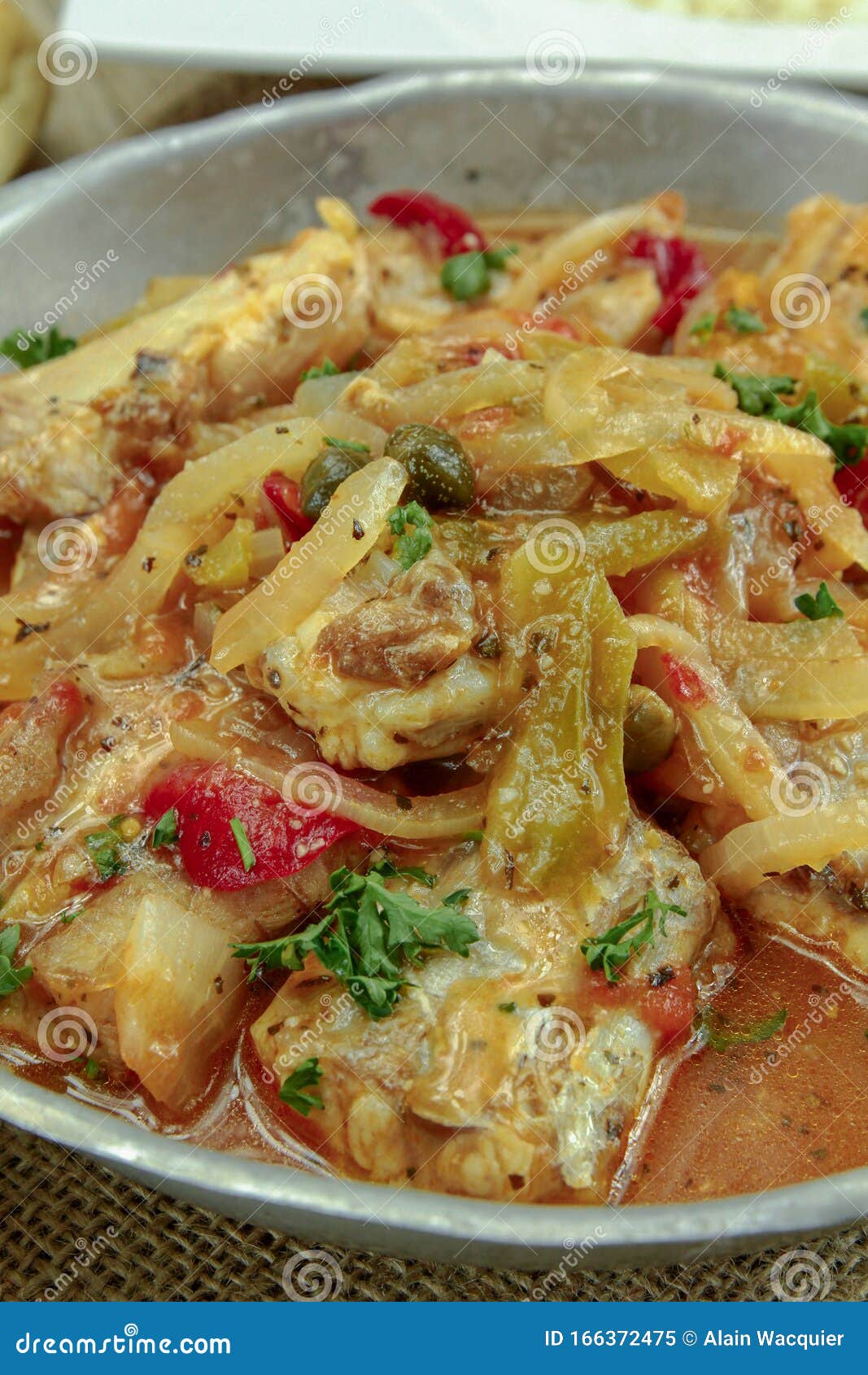 Rougail of fish stock image. Image of meal, spice, martinique - 166372475