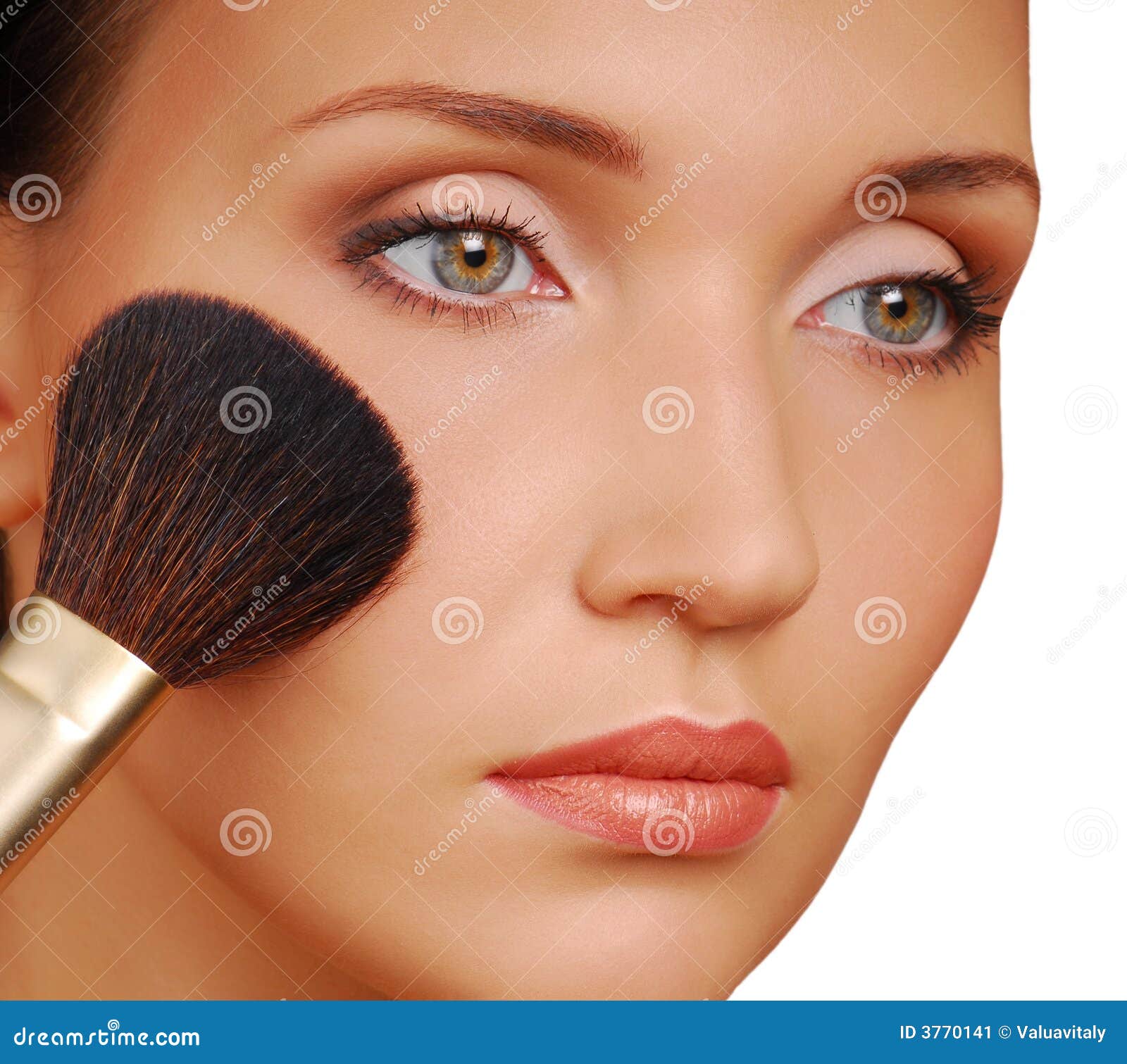 Rouge stock image. Image of brushing, face, white, beautiful - 3770141