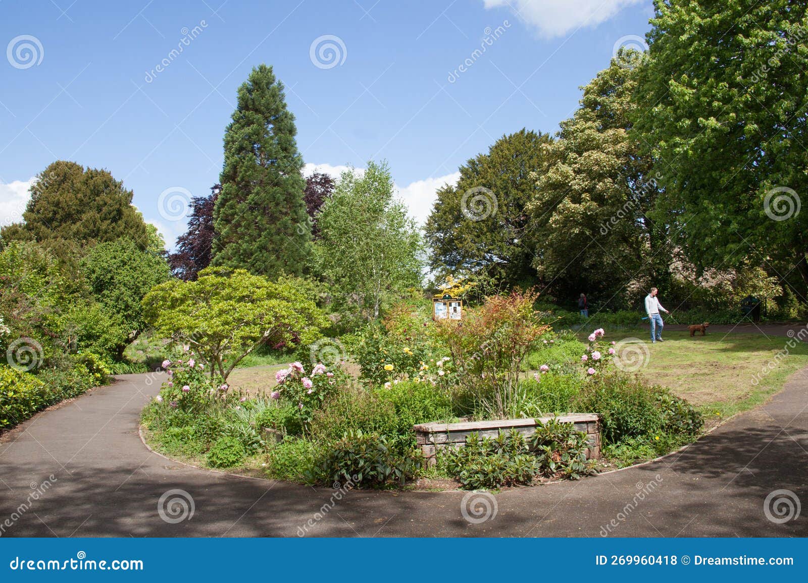 Rougemont Gardens, Exeter, Devon in the UK Editorial Stock Photo ...