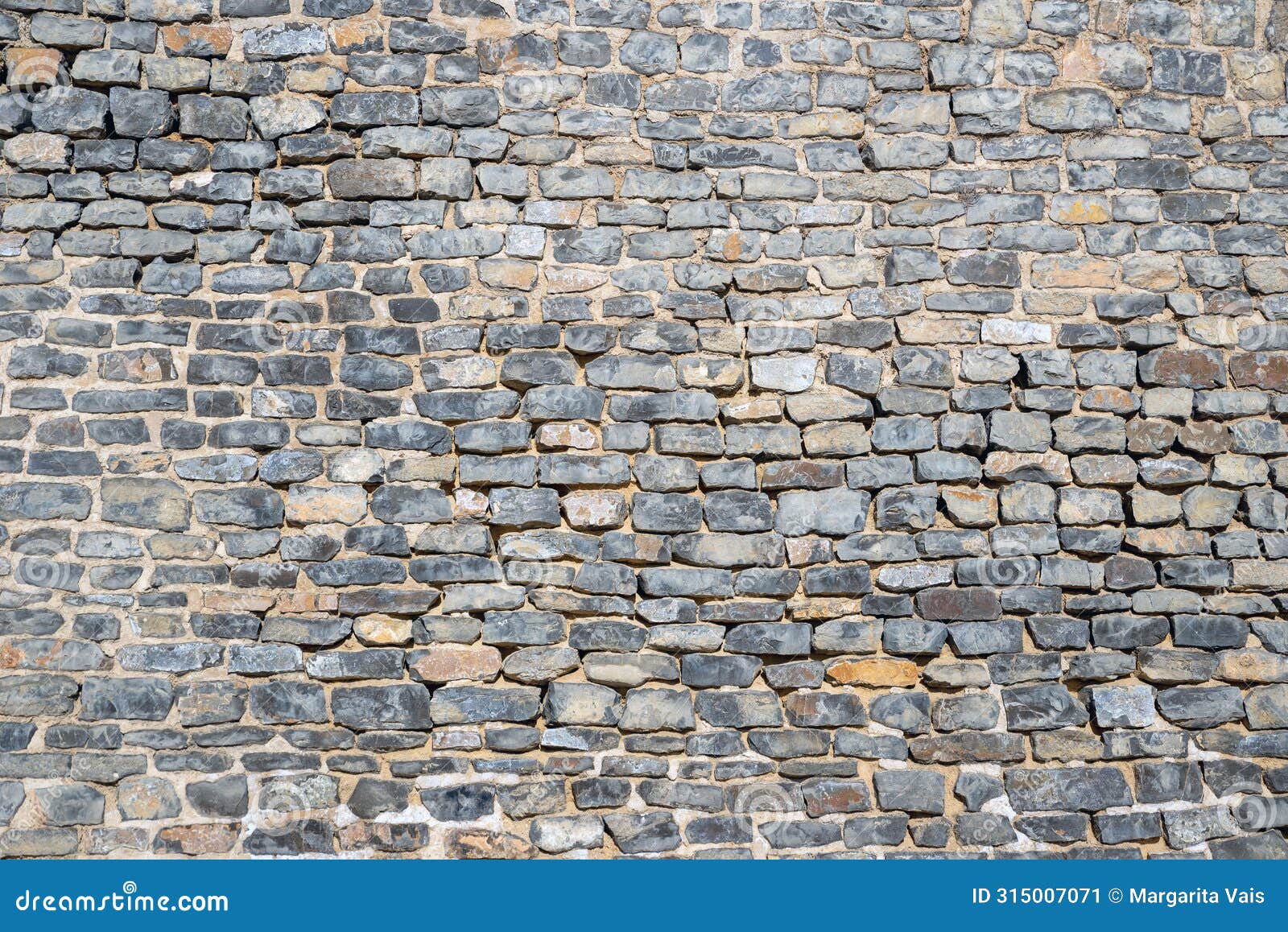 Rough Ancient Grey Brick Masonry Wall Texture Background Stock Image ...