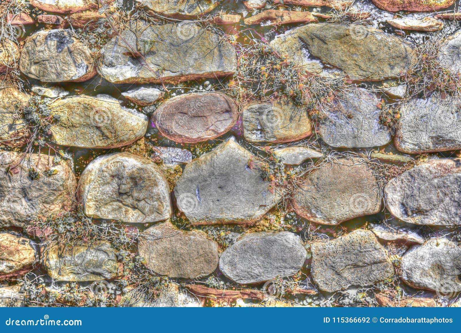 A Rough, Ancient Pebble Wall Stock Photo - Image of dirty, classic ...