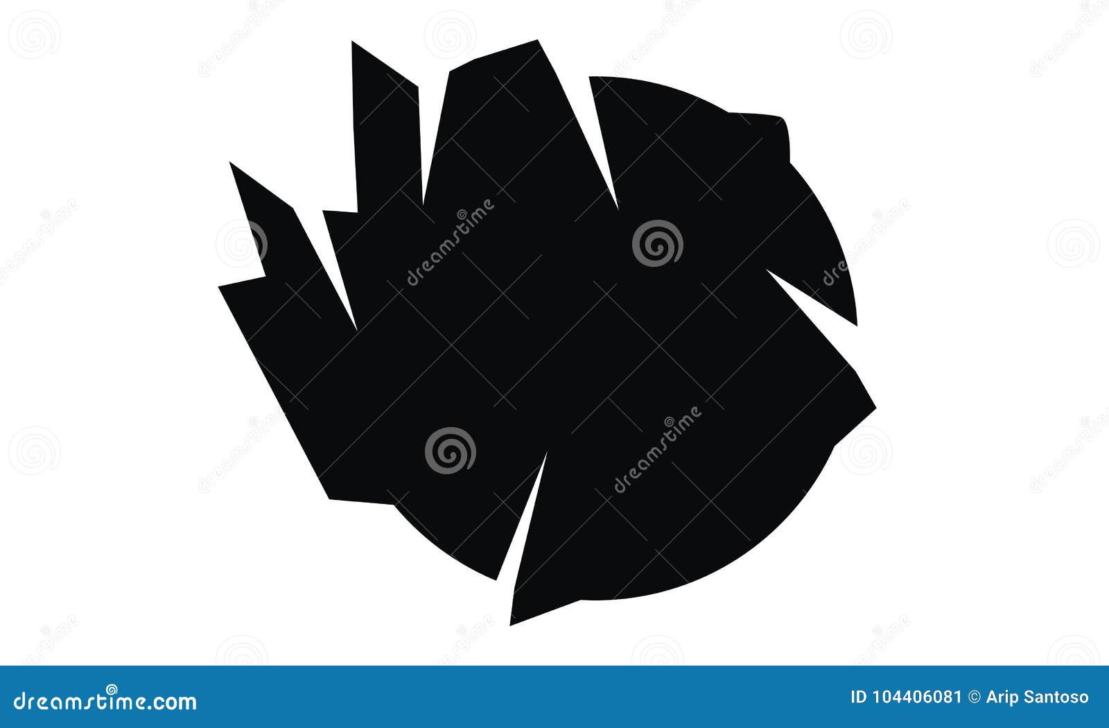 Rough Ball Template stock vector. Illustration of motion - 104406081