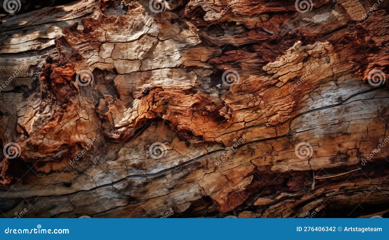 Rough and Barky Textures Tree Trunk. AI Generated Stock Photo - Image ...