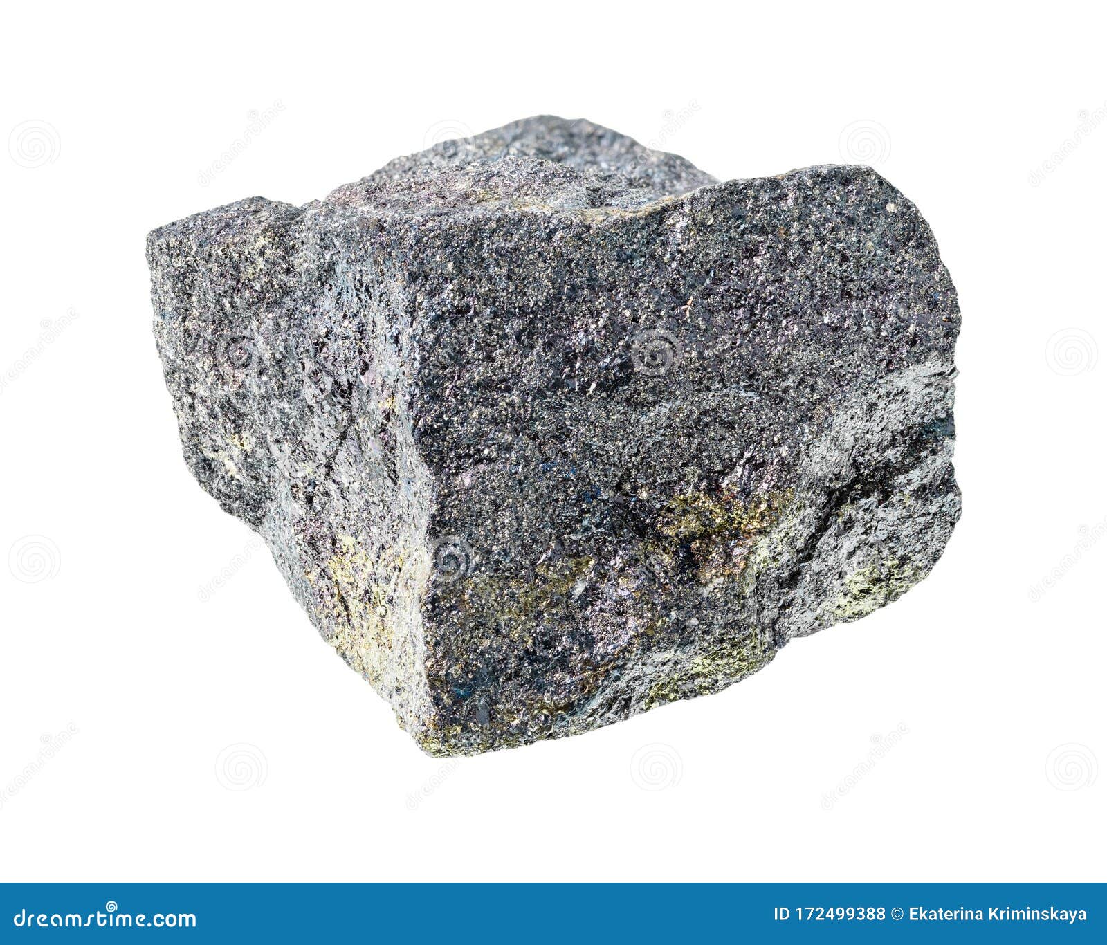 Rough Bornite with Chalcopyrite Rock Cutout Stock Photo - Image of ...