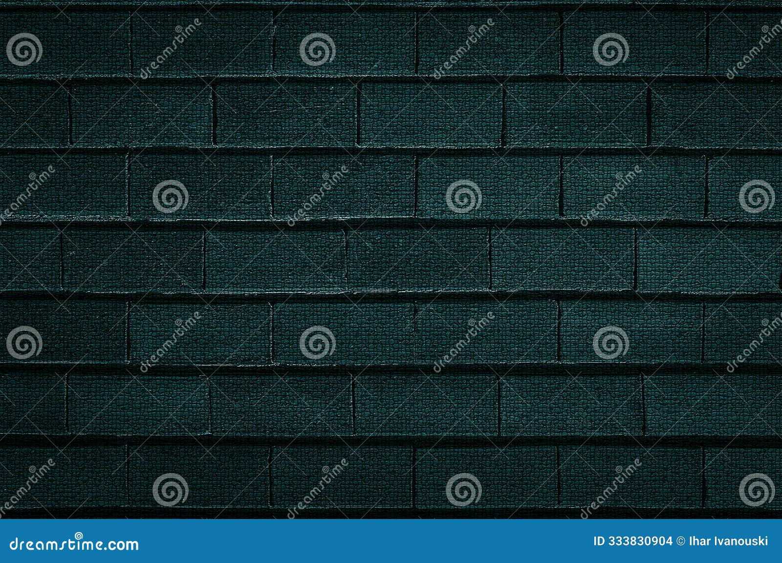 Rough Brick Wall of Dark Green Color Close-up Stock Photo - Image of ...