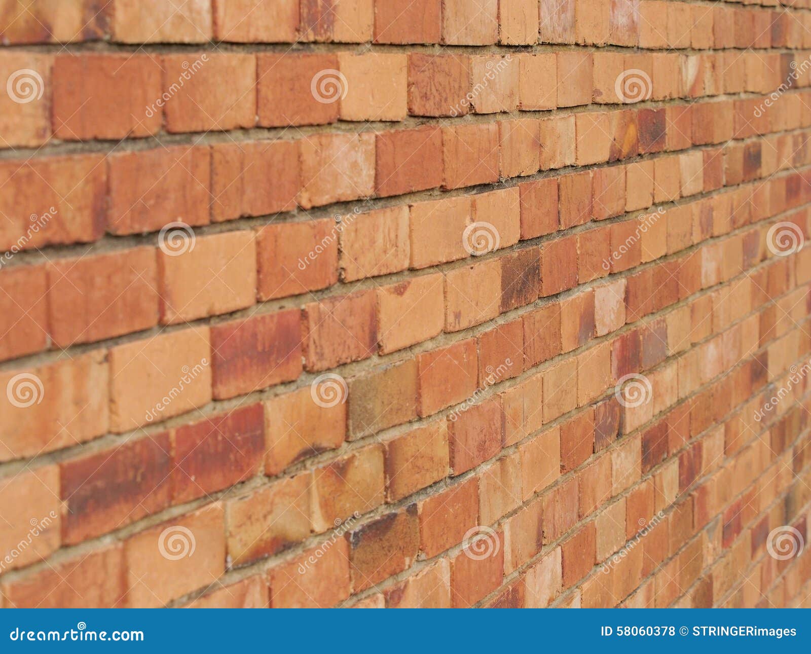 Rough Brick Wall of Earth and Terracotta Colored Bricks Stock Photo ...