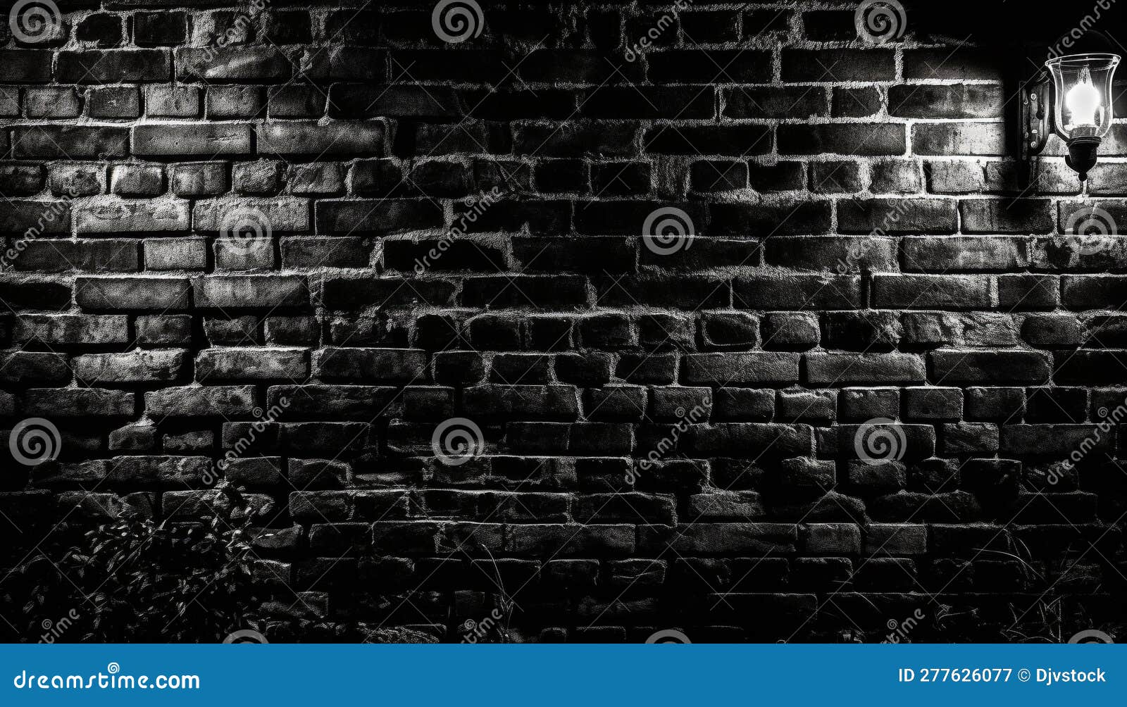 Rough Brick Wall, Weathered and Stained Black Generated by AI Stock ...