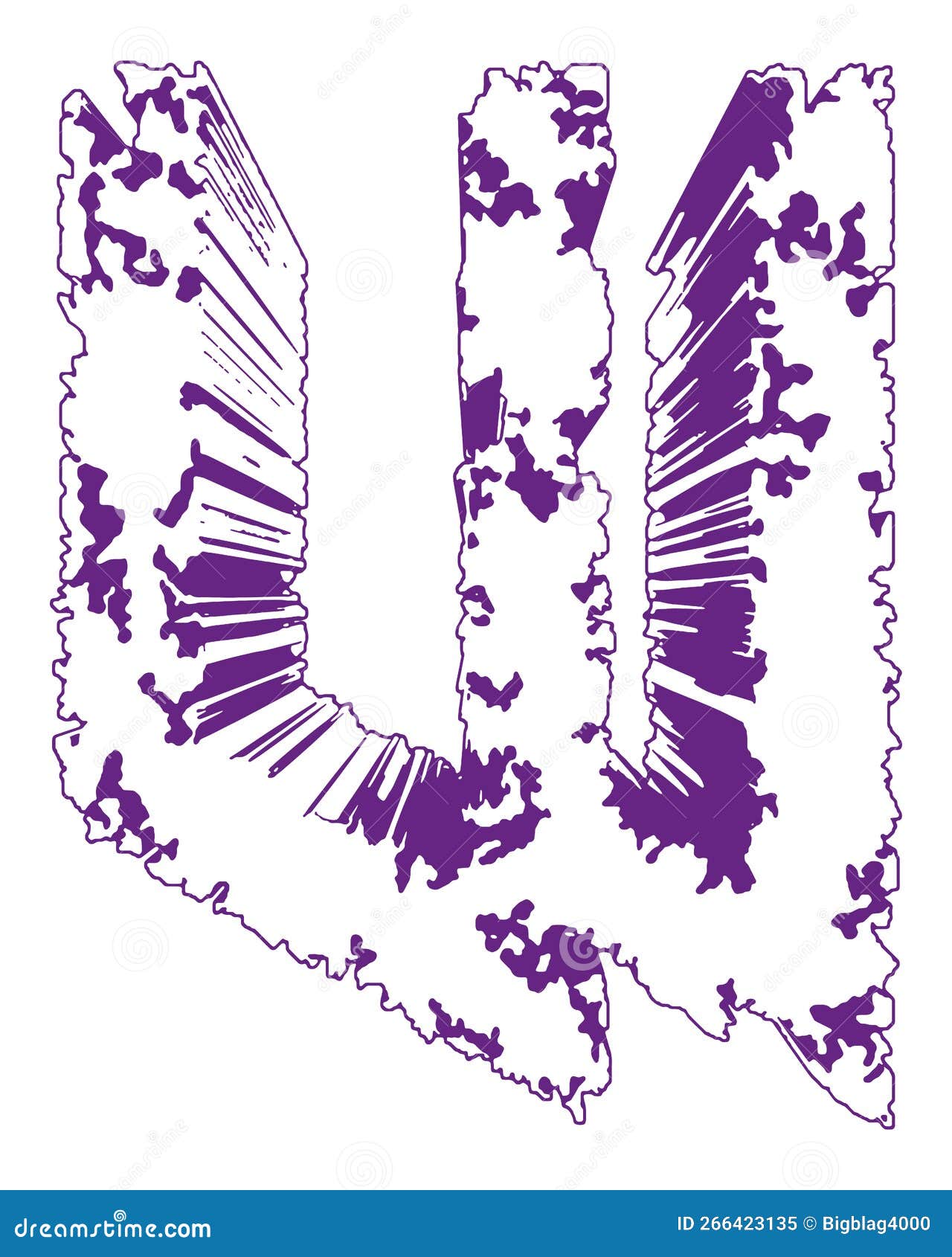 Rough and Broken Gothic Style Letter.Custom Font. Stock Illustration ...