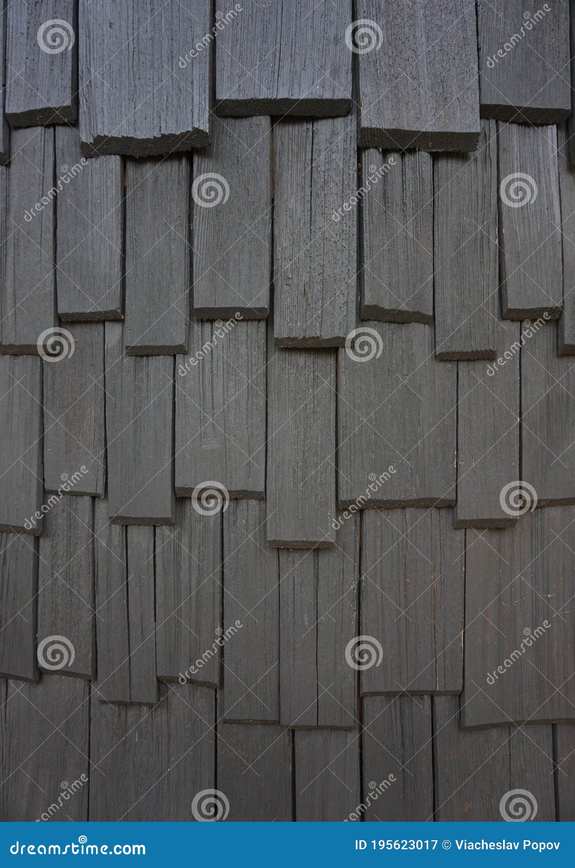 Rough Bumpy Wood Shingle Cladding Stock Image - Image of exterior ...