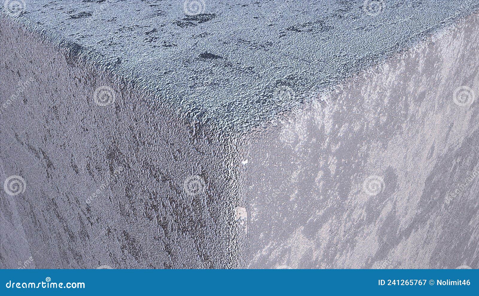 Rough cast metal cube stock illustration. Illustration of realistic ...