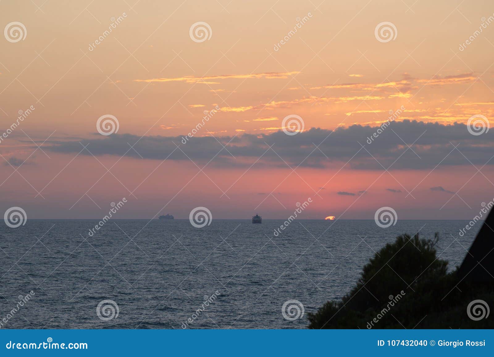 Rough and Choppy Sea, Waves, Rocks at Sunset Stock Photo - Image of ...
