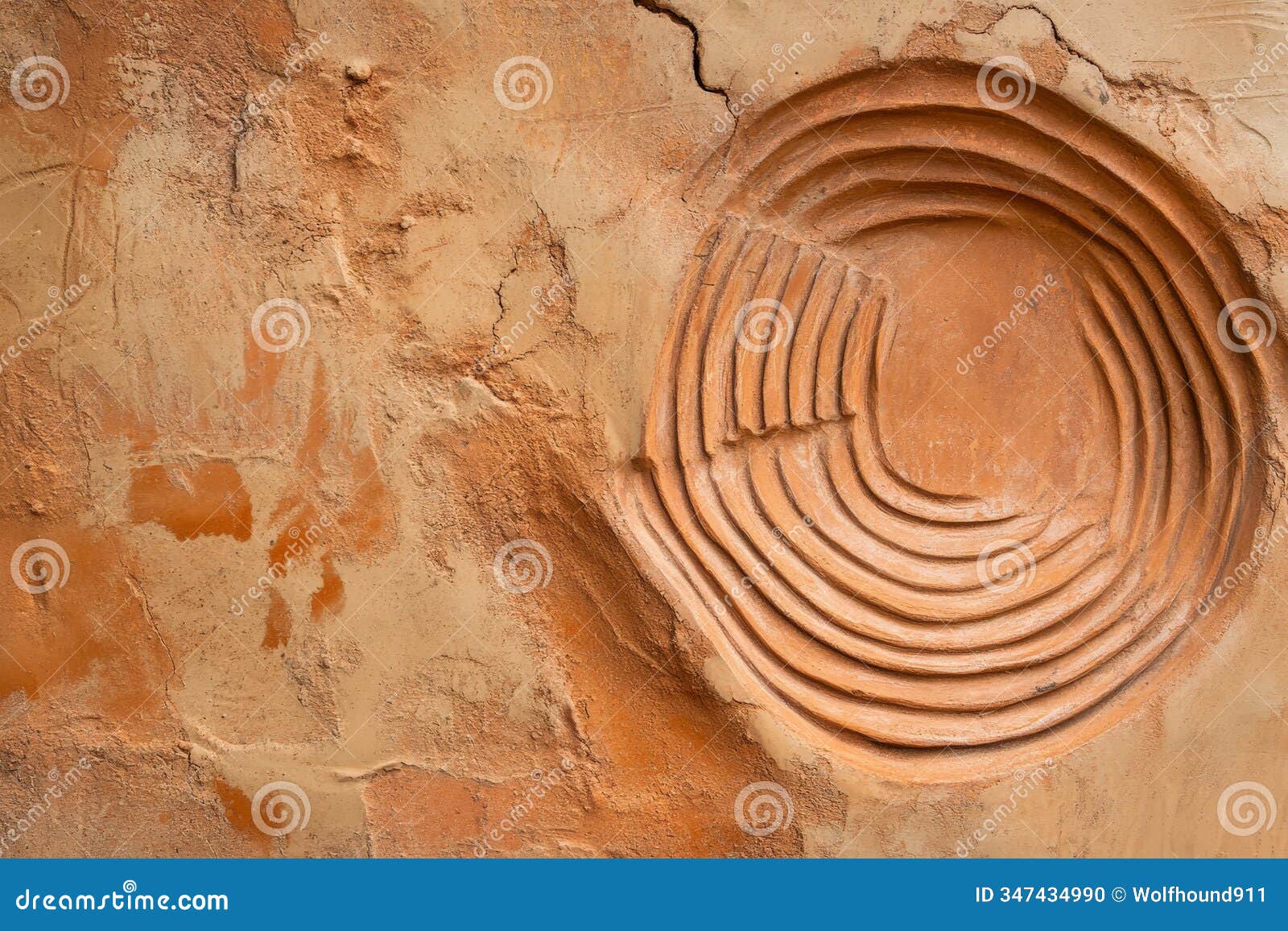 Rough Clay Pottery Texture, Earthy Brown Surface with Visible Hand ...