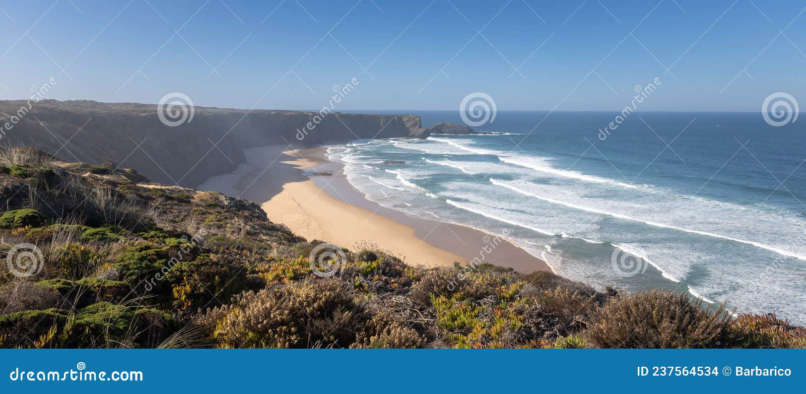 Rough Cliffs Along the Vicentina Coast Stock Photo - Image of nature ...