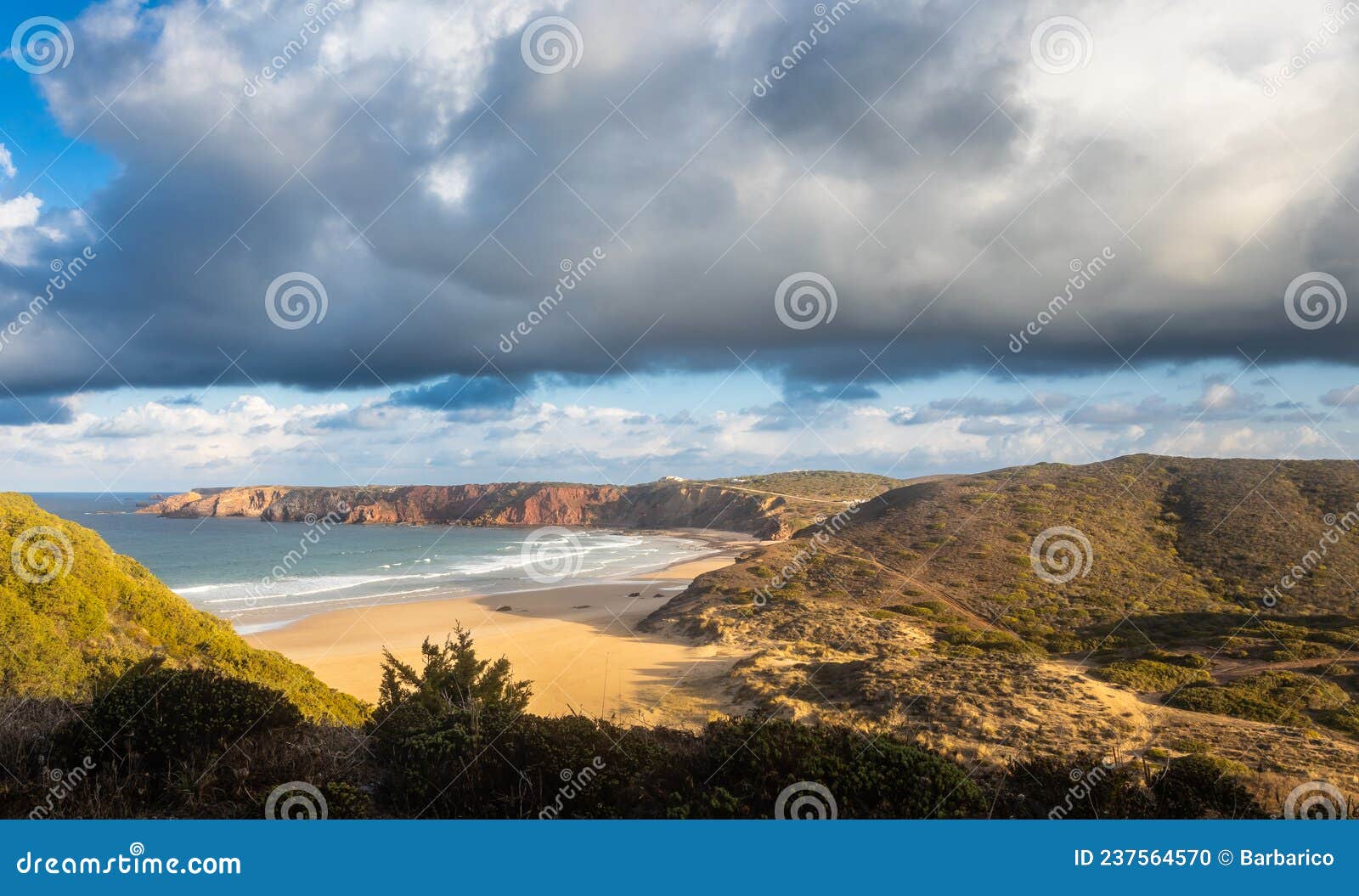 Rough Cliffs Along the Vicentina Coast Stock Photo - Image of europe ...