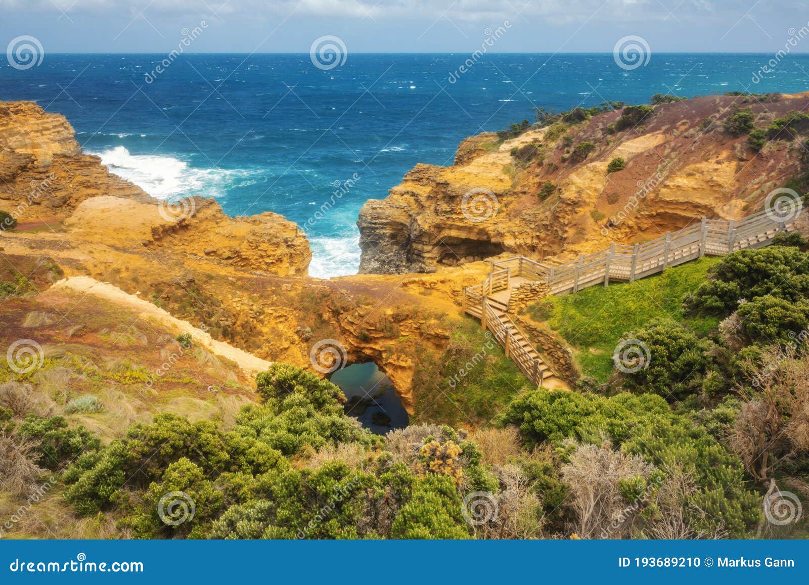 Rough Coast at the Great Ocean Road Australia Stock Photo - Image of ...