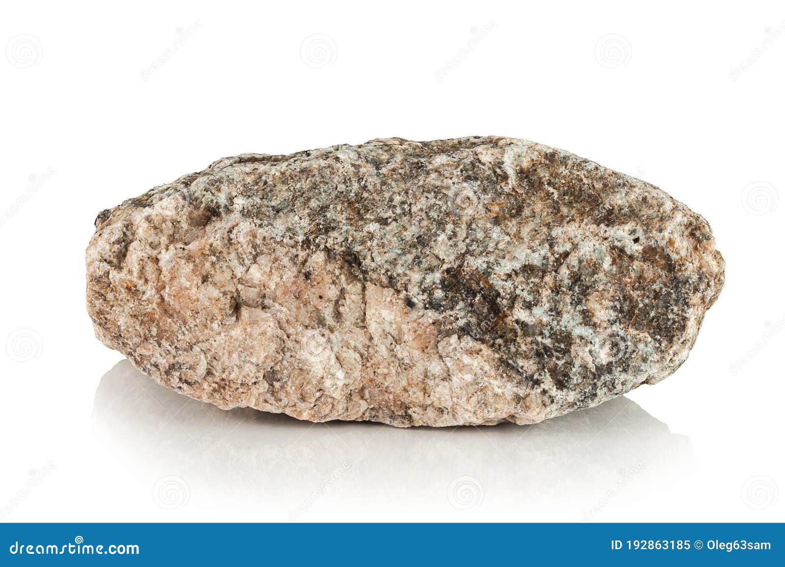 A Piece of Stone on a White Background Stock Image - Image of single ...