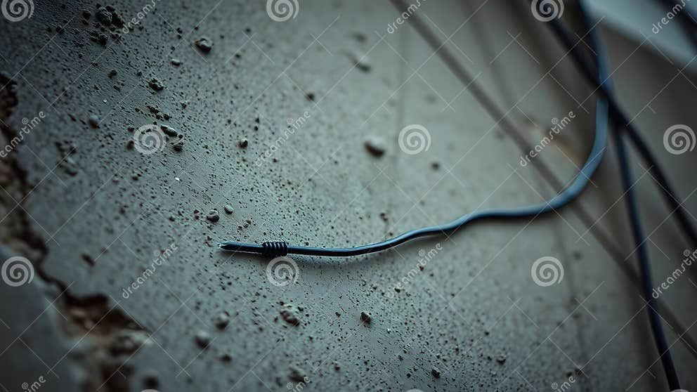 A Rough, Concrete-like Surface with Embedded Wires Stock Illustration ...